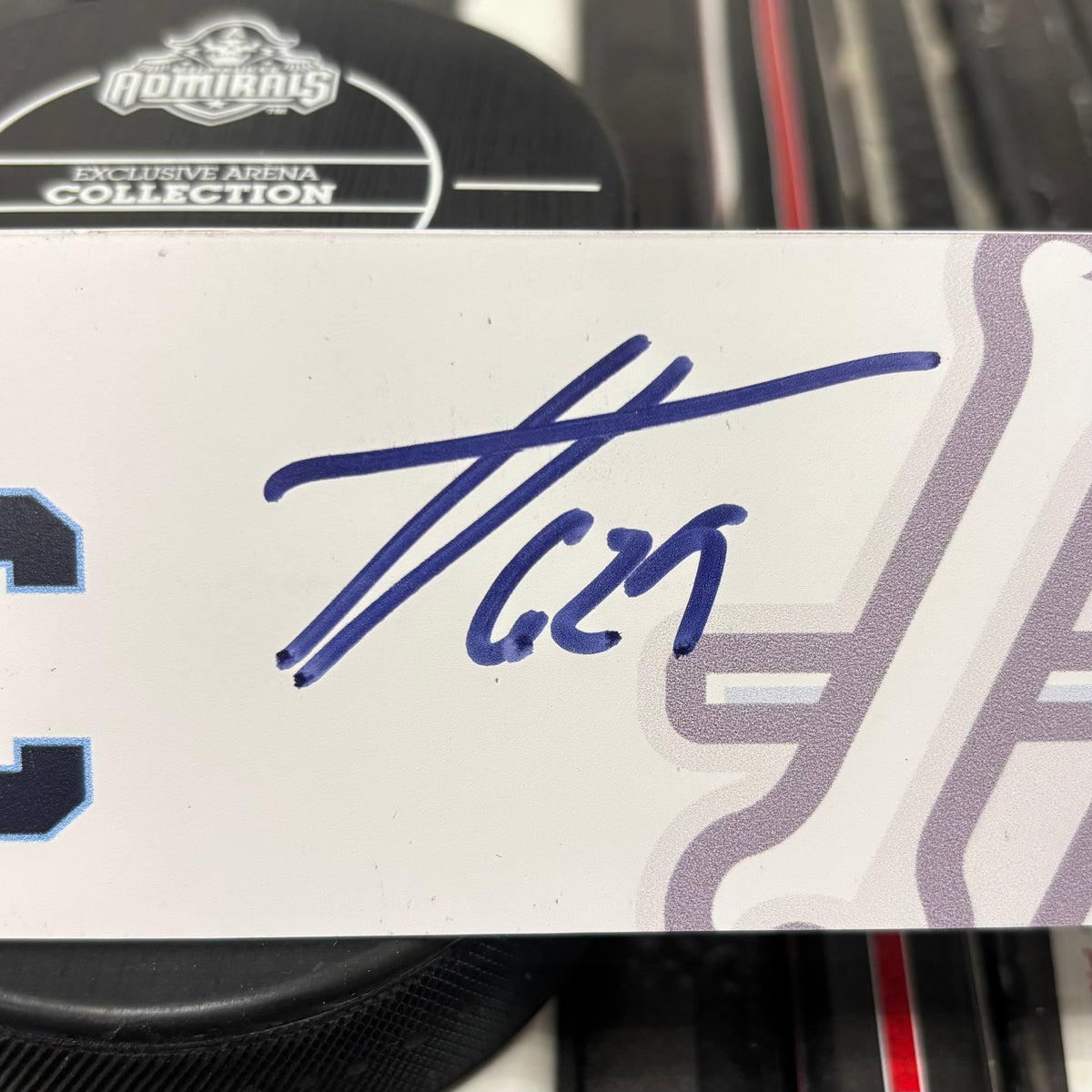 GOJSIC WHITE 24-25 SIGNED NAMEPLATE – Milwaukee Admirals