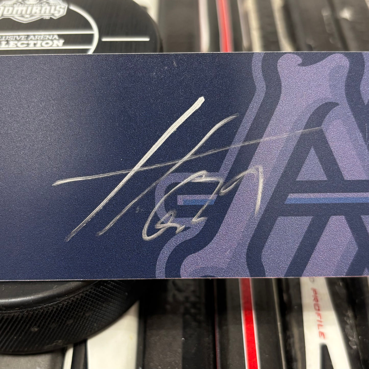 GOJSIC NAVY 24-25 SIGNED NAMEPLATE – Milwaukee Admirals