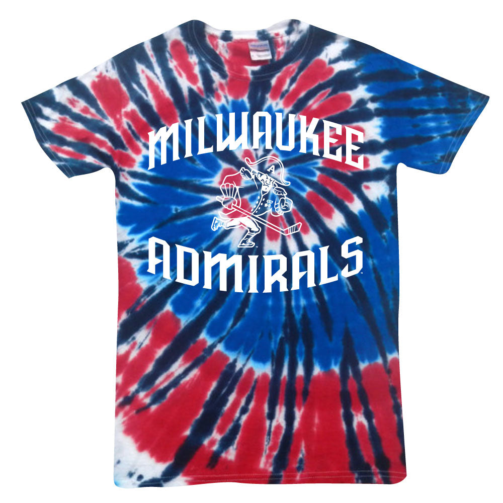 TEE TIE DYE RWB SPIRAL FAUX – Milwaukee Admirals
